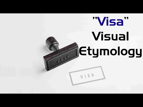 "Visa" Visual Etymology (History And Origin Of The Word)