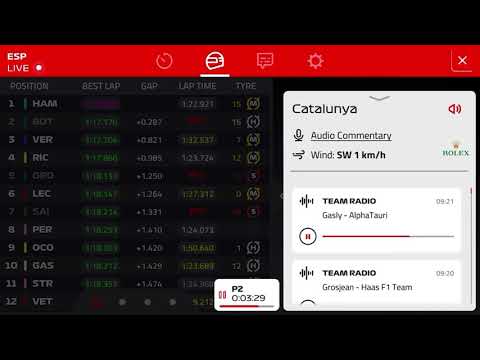 F1 2020 Aramco Spanish Gp -FP2 Review results + all team radios