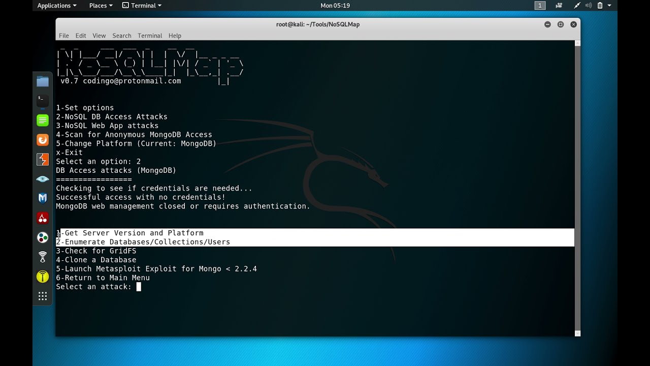 Nosqlmap - Automated NoSQL database enumeration and web application exploitation Tool