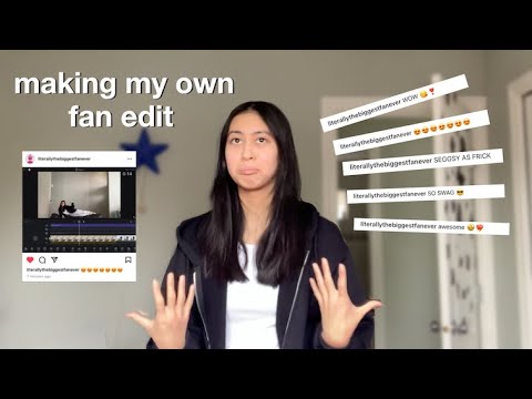 making a fan edit for myself (because no one else will) *using VN video editor*