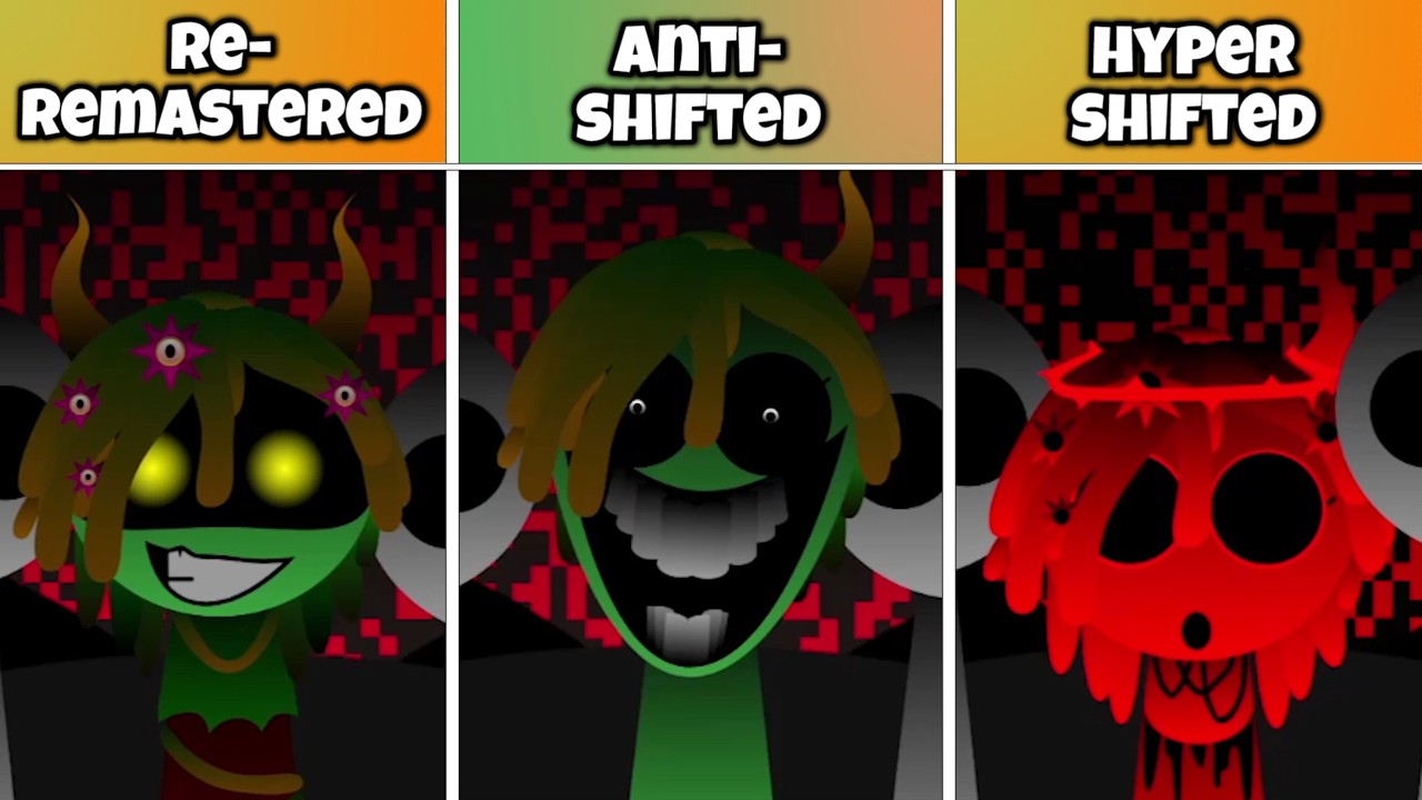 Incredibox Sprunki Re-Remastered - Original vs Anti-Shifted vs Hyper Shifted- Which Mod Wins?