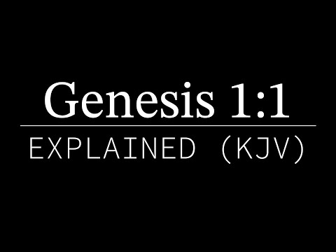 Genesis 1:1 Explained | KJV Bible
