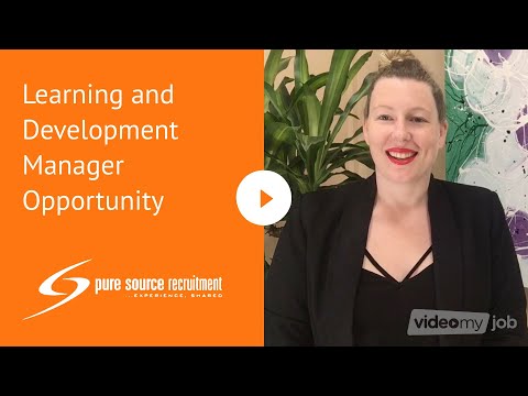 Learning and Development Manager Opportunity