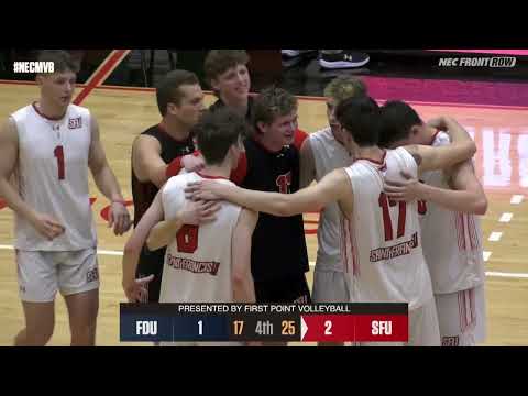 2025 #NECMVB - No. 1 Saint Francis U holds off No. 4 FDU, 3-1, in NEC semis