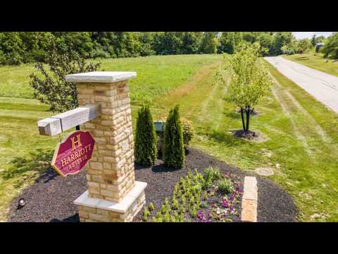 Aerial Tour of Harriott Reserve in Dublin, Ohio. Delaware County. Building Lots are Available.