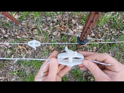 trick for connecting polybraid or polywire electric fence 4-4-23