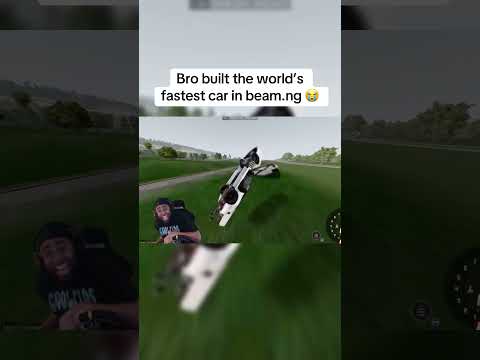 Bro built the worldβs fastest car in beam.ng π
