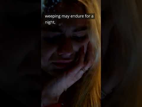 Psalm 30 5 | Weeping may endure for a night | Rain sounds with scripture | #joy #bibleverses