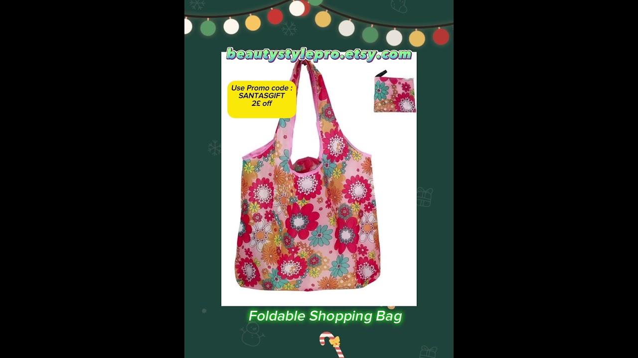🎉 Get Your Eco-Friendly Foldable Shopping Bags Today! 🛍️#shoppingbag #style #bas #foldablebag