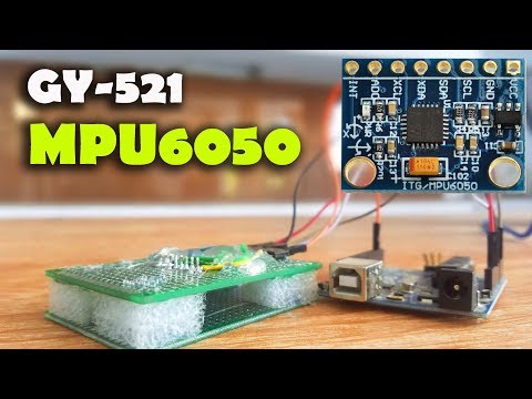 MPU6050 Arduino Wiring, Library, and Code to find the Angle “GY-521”