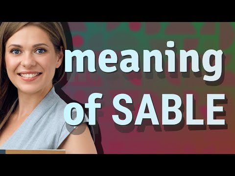 Sable | meaning of Sable