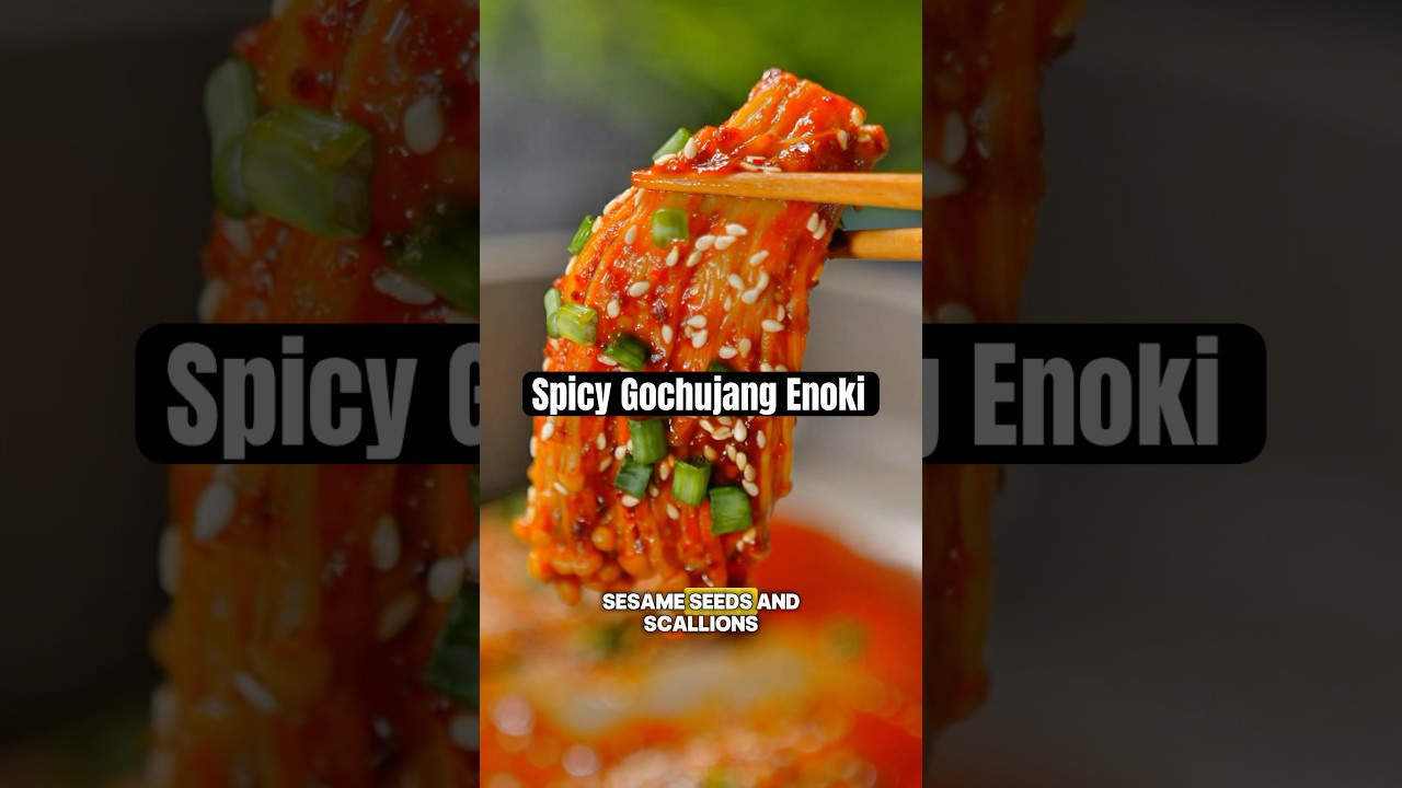 Spicy Gochujang Enoki 🌶️