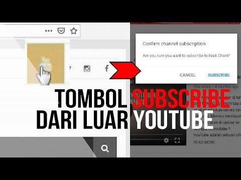 CARA MEMBUAT TOMBOL SUBSCRIBE CHANNEL LINK SECARA OTOMATIS