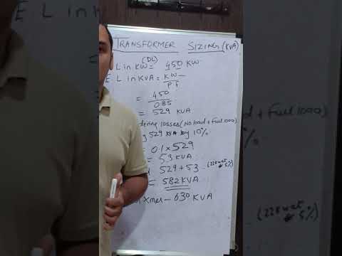 Biyatron-Transformer sizing,Transformer KVA rating calculation