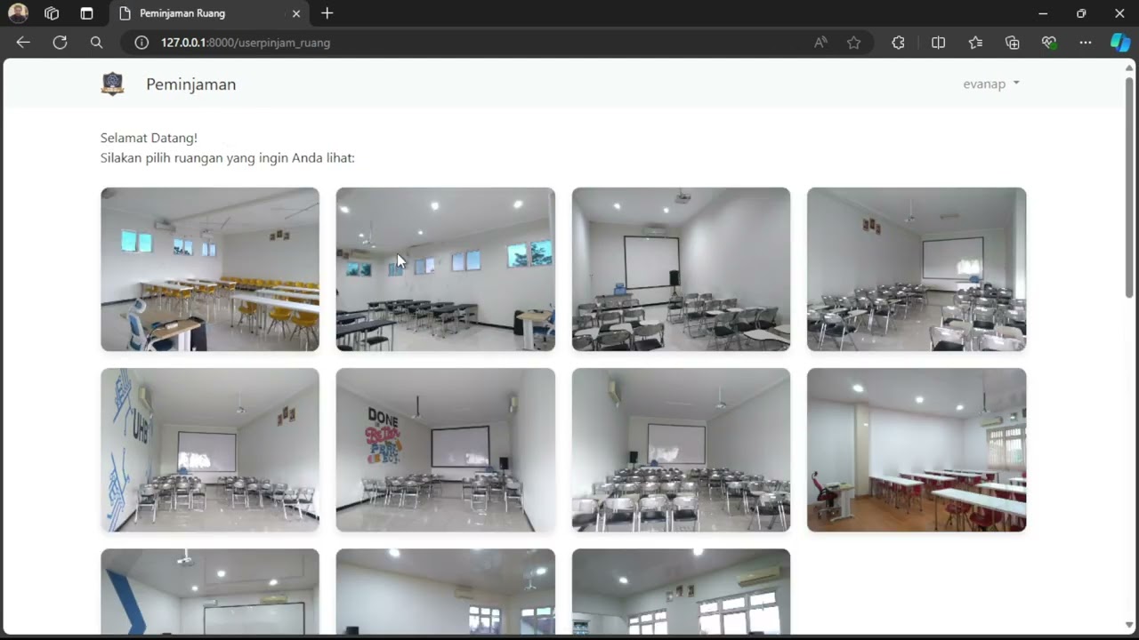 Tutorial Penggunaan Aplikasi Peminjaman Ruangan Berbasis WEB