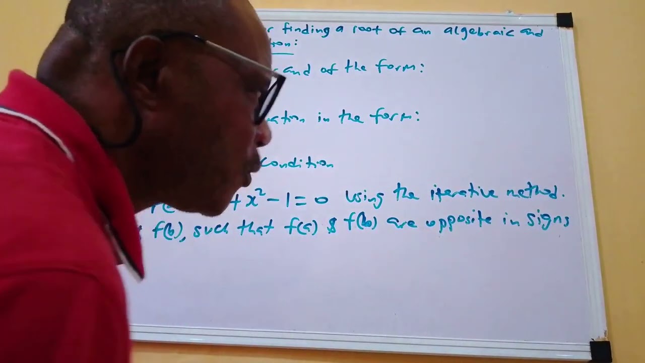 Iterative Method for Finding a Root of an Algebraic and Transcendental Equation.