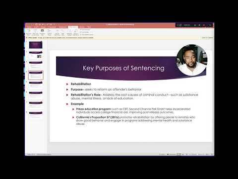 Intro to Module One- Goals of Sentencing