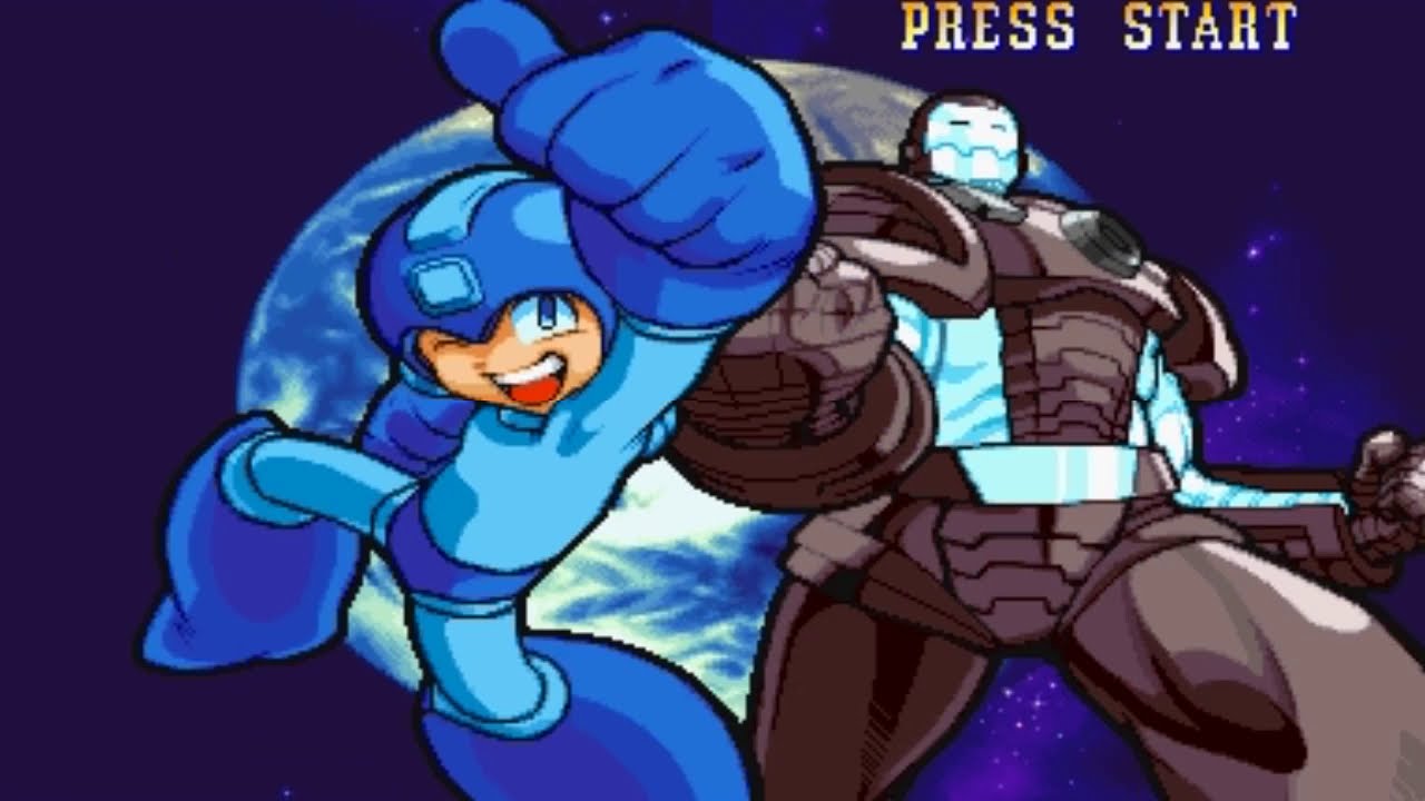 Marvel vs. Capcom: Clash of Super Heroes (MegaMan and War Machine Arcade Playthrough)