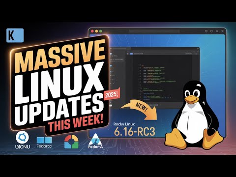 MASSIVE Linux Updates This Week! KDE Plasma 6.4, Rocky Linux 10, Kernel 6.16 RC3 & More!