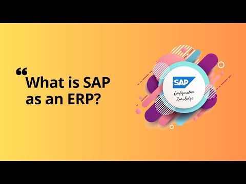 What is SAP as an ERP?