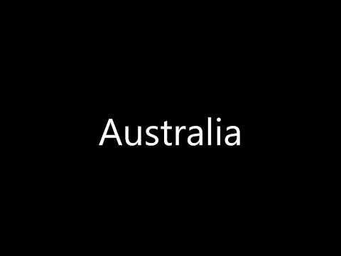 How to pronounce Australia