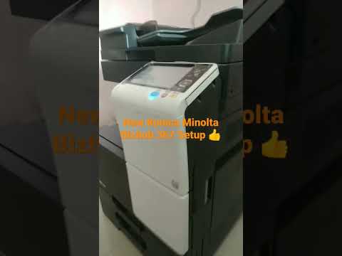 Konica Minolta 367 New Setup