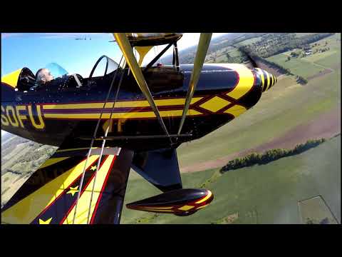 Onboard Airshow Biplane during the 2020 Red Stewart Airshow