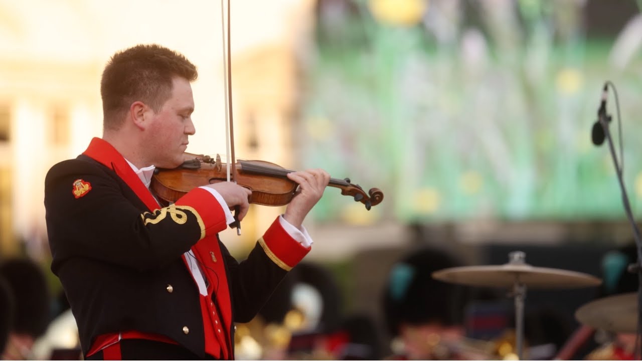 The Queen's Green Canopy music performed at A Military Musical Spectacular on Horse Guard Parade