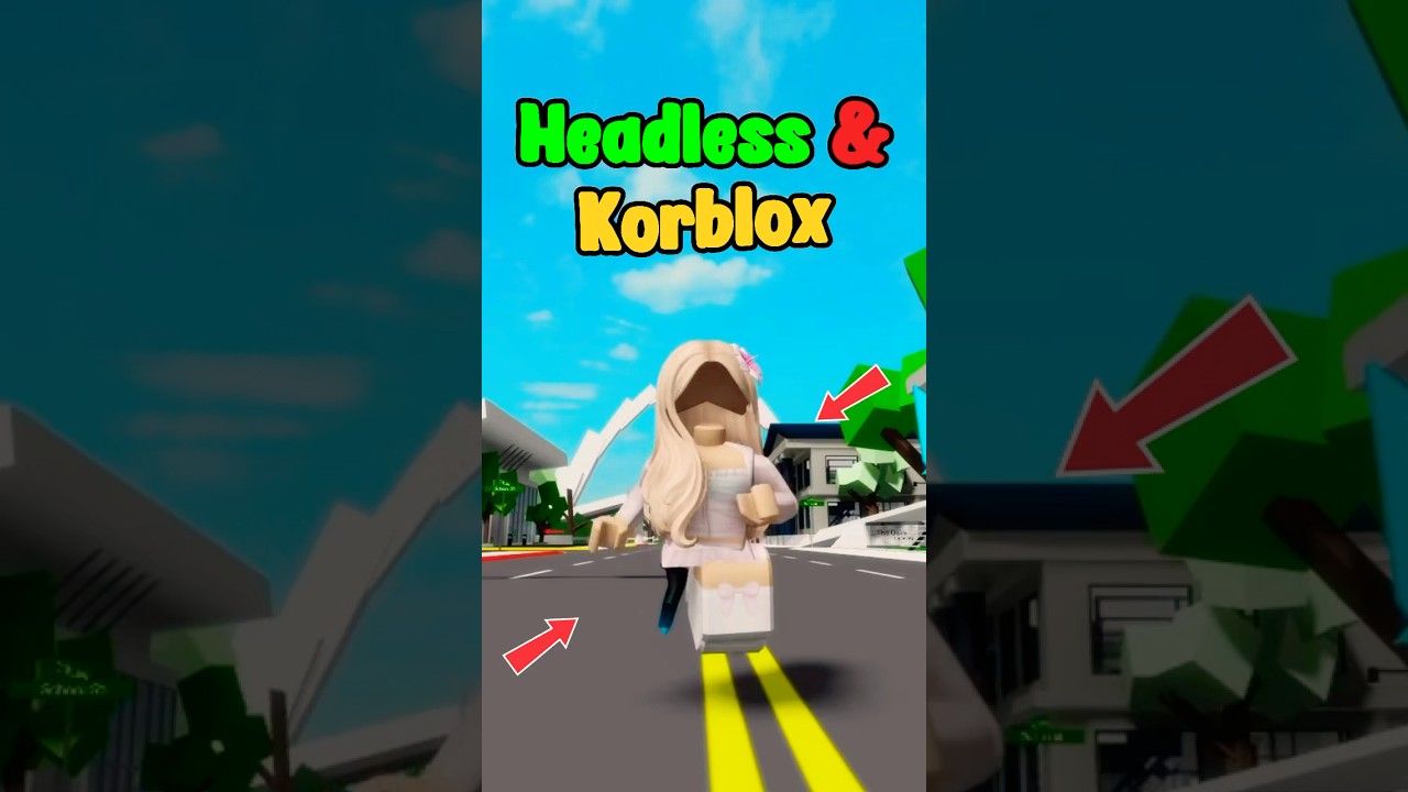 How to get *Korblox* & *Headless* in Brookhaven #roblox #brookhaven