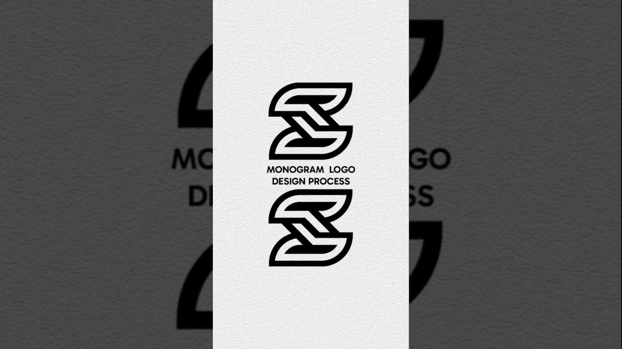 Monogram Logo Design Process | Adobe Illustrator Logo Design Tutorial #logo #design