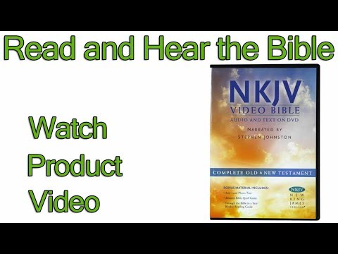 NKJV Audio Bible New Testament on DVD (Bible review video sample)
