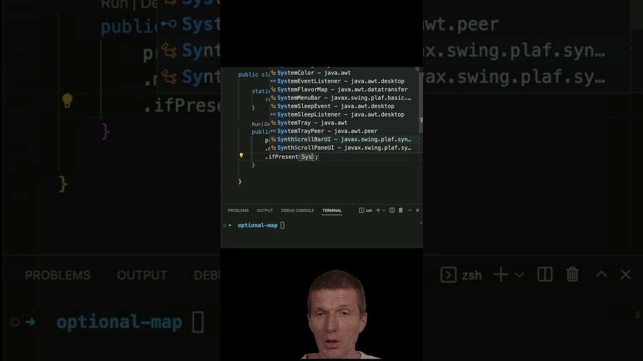 Treat an Optional Like a Stream #java #shorts