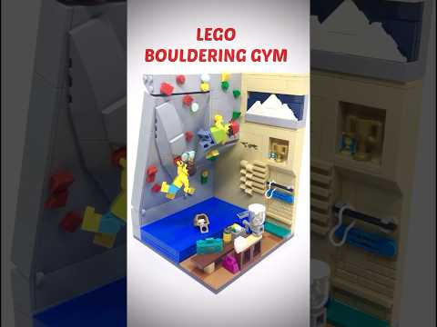 LEGO Climbing Gym MOC #lego #legomoc #afol #legotutorial #legoshorts #climbing #bouldering