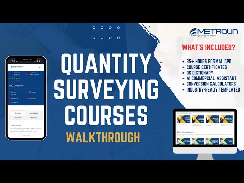 Quantity Surveying Courses | Step by Step Walkthrough