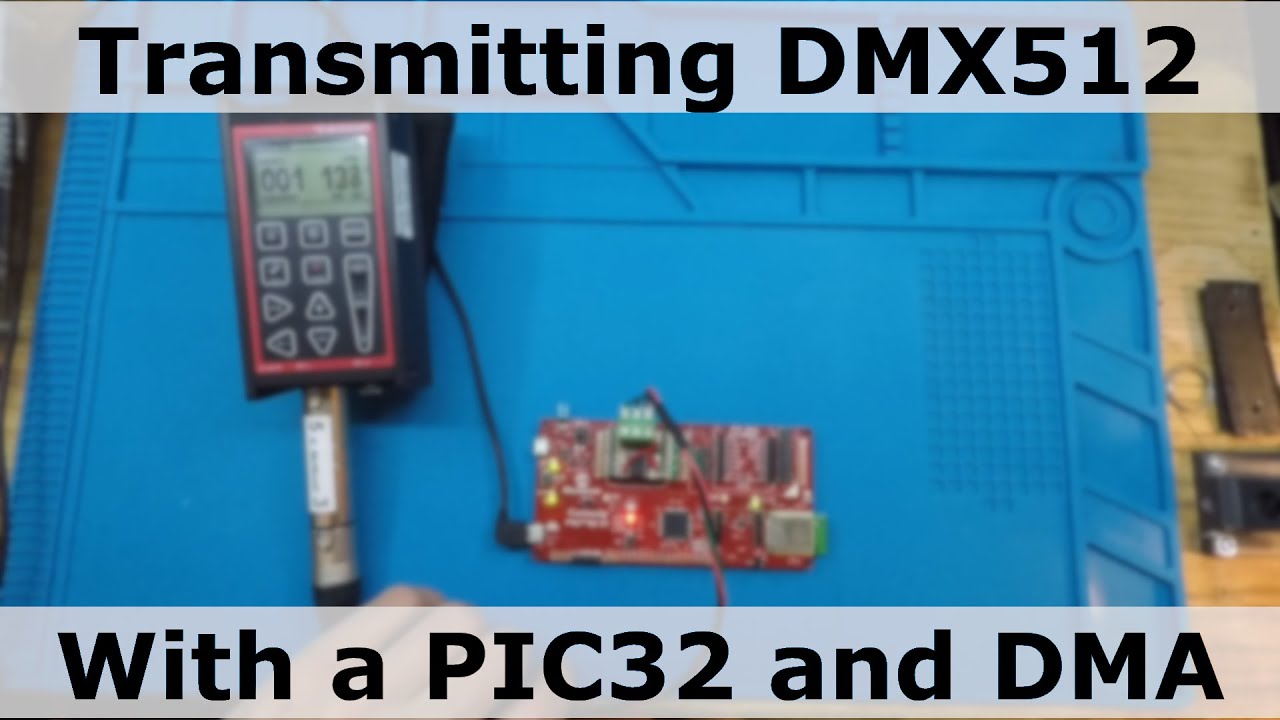 Transmitting DMX512 with A PIC32 Microcontroller