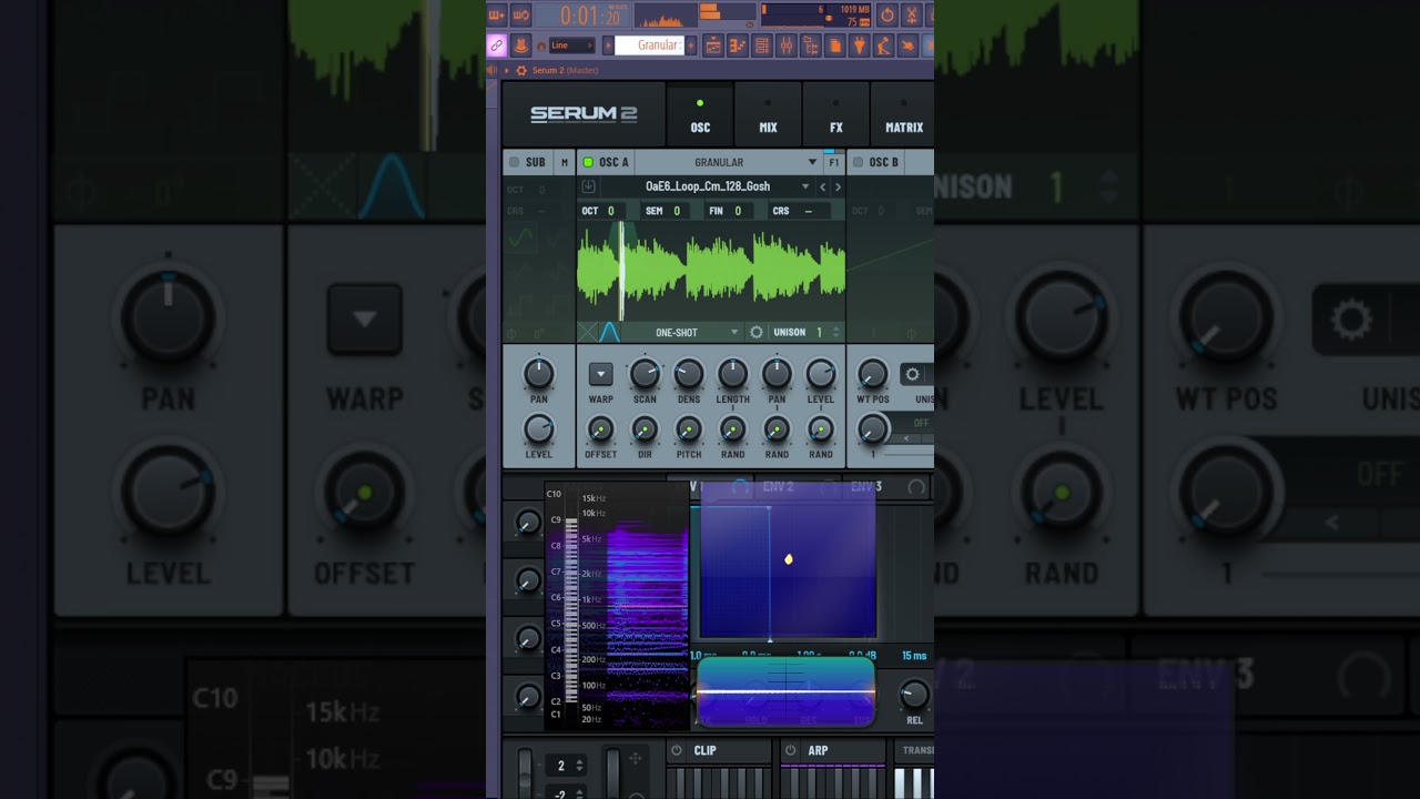 serum 2 granular oscillator tutorial
