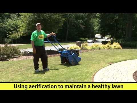 How-to Aerate a Lawn with a Core Aerator and Topdress with Compost