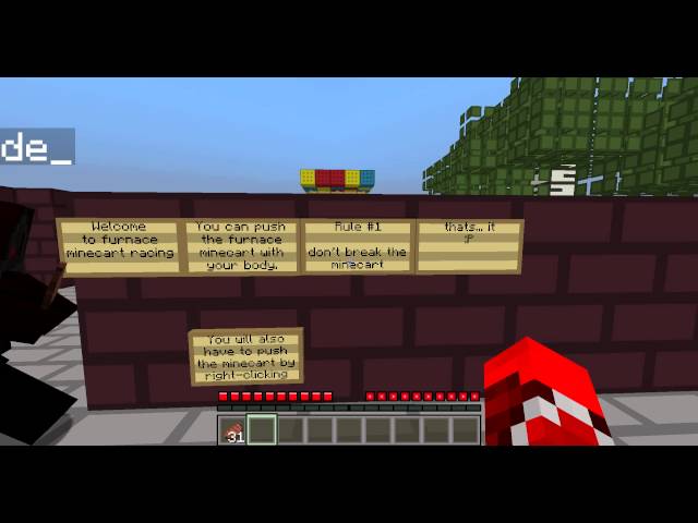 Furnace Minecart Racing: A new unique mini-game! Minecraft Map