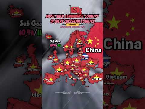 Most Liked Communist Country of Every European Country | Educational purpouses Only #mapping #europe