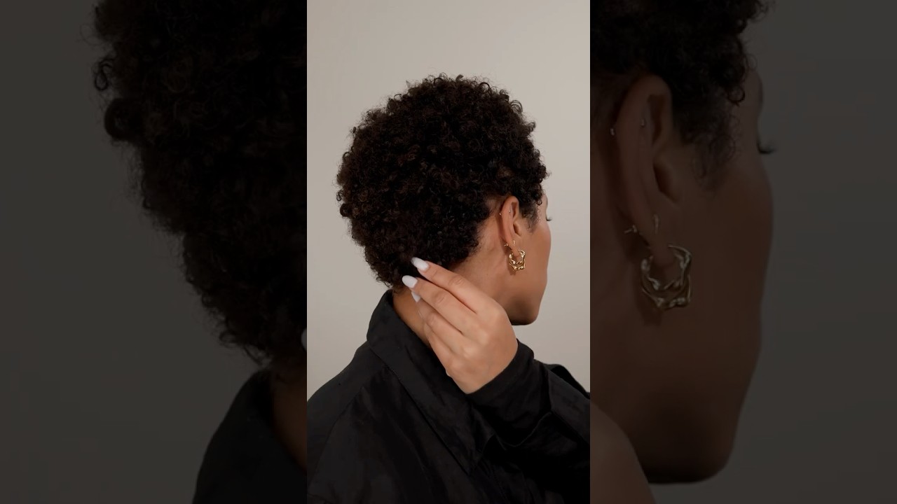 Before And After A Curly Pixie Hair Cut #shorthairstyles