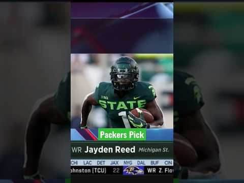 Packers Pick WR Jayden Reed at Pick 50 #packers #2023nfldraft #jaydenreed