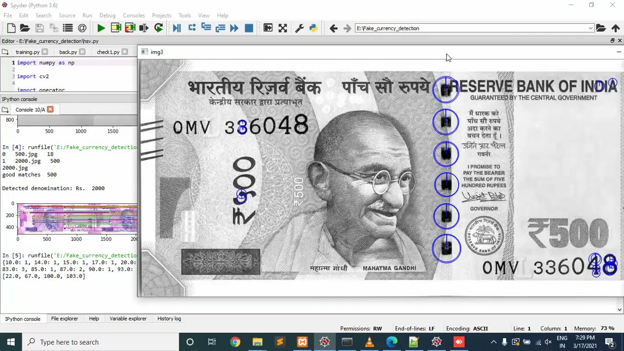 Review On Detection Of Fake Currency Using Image Processing Techniques
