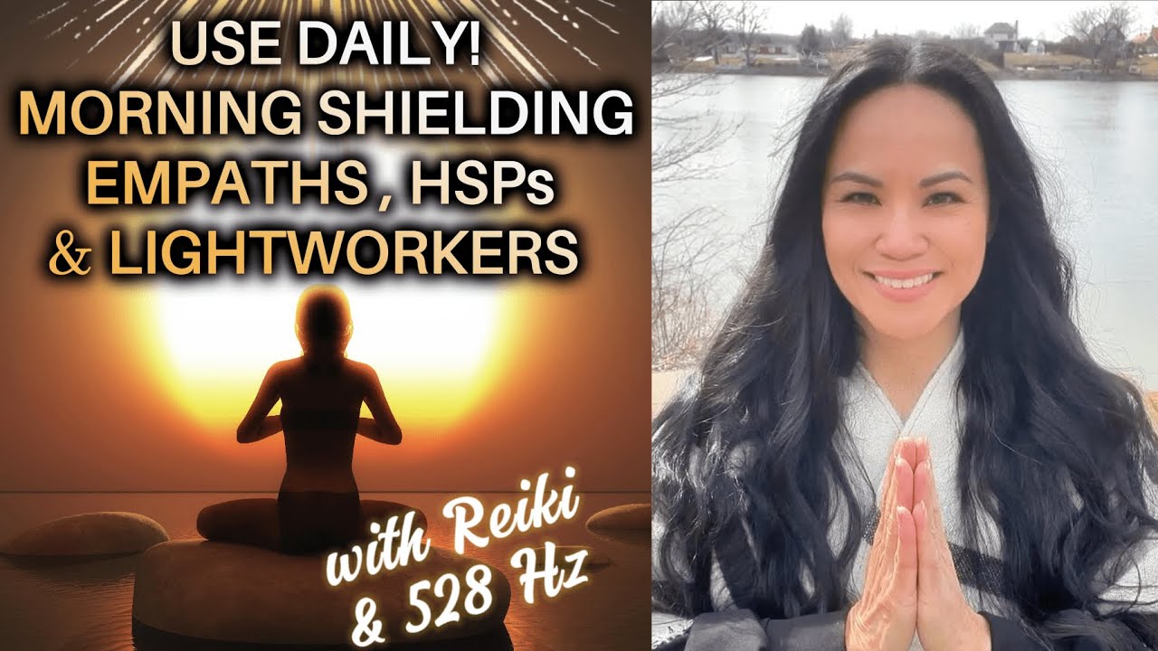 Use Daily! Energy & Chakra Protection/ Aura Cleanse For Empaths, HSP & Lightworkers REIKI Meditation