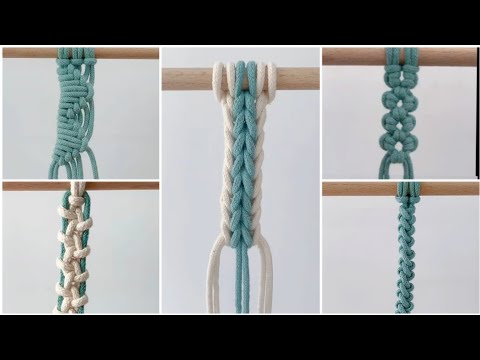 5 BASIC MACRAME KNOTS / MACRAME TUTORIAL
