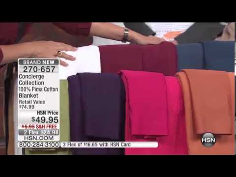 Concierge Collection 100% Pima Cotton Blanket