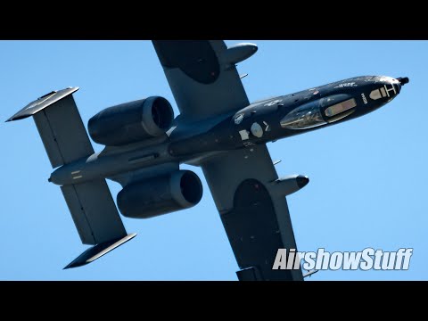 Special "Black Mamba" A-10 Warthog Demo and Heritage Flight - Terre Haute Airshow 2024