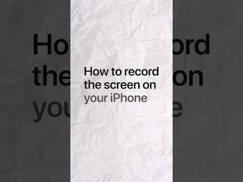 How to screen record on iPhone 15 | iPhone 15 Pro?