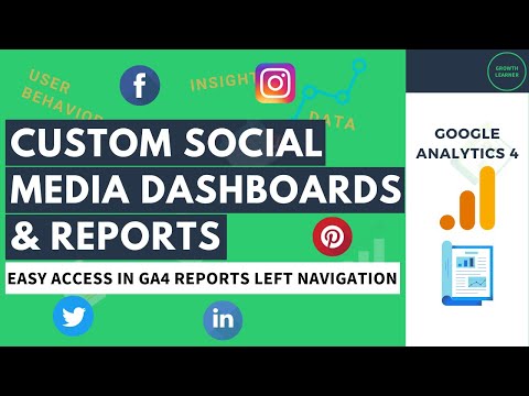 Creating Custom Social Media Dashboards & Reports for Google Analytics 4 Left Navigation