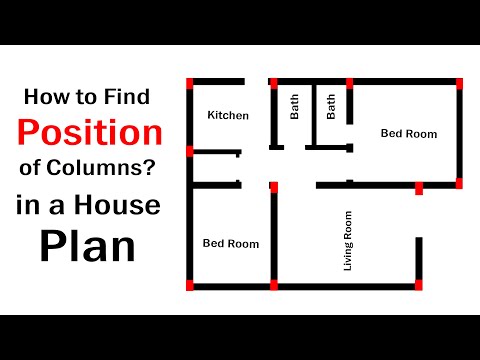 How to Find Column Position? in House Plan