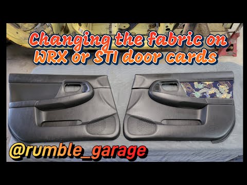 Changing the fabric on WRX or STI door cards